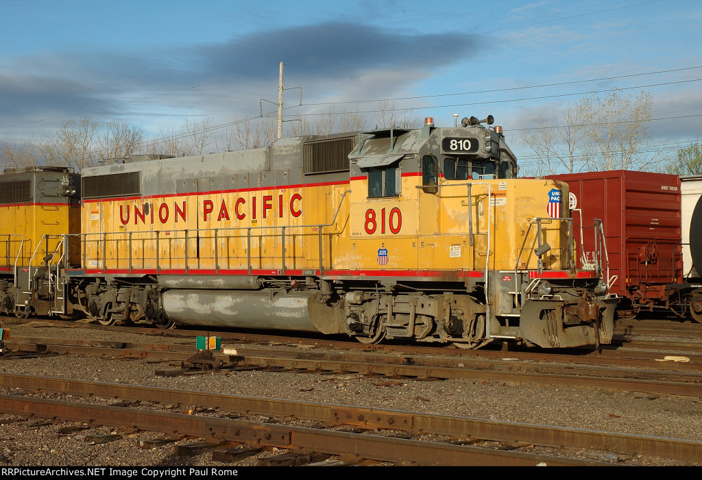 UP 810, EMD GP38-2, at the UP Yard